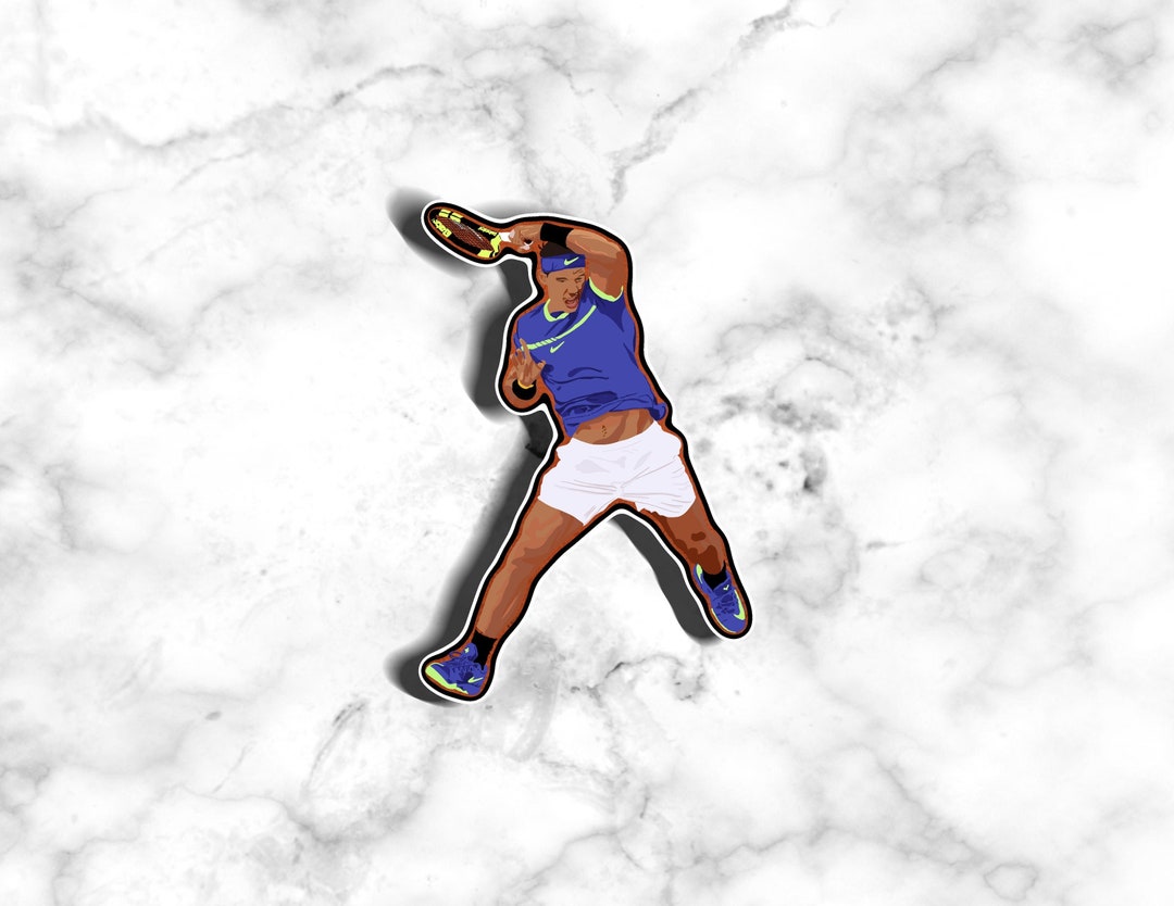Rafael Nadal Sticker, Rafa Nadal Sticker, Nadal Sticker, Tennis Sticker ...