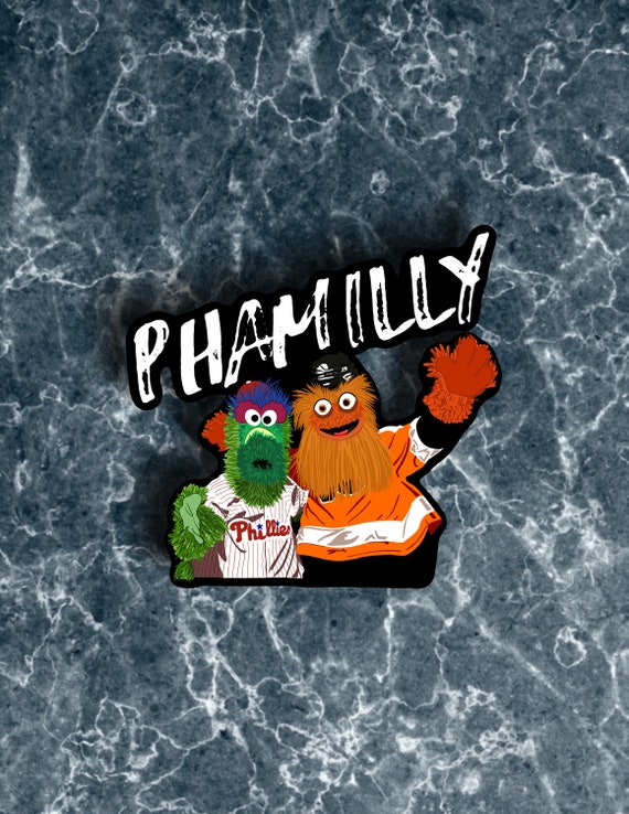 Philly Phanatic Sticker Gritty Sticker Philadelphia Phillies | Etsy