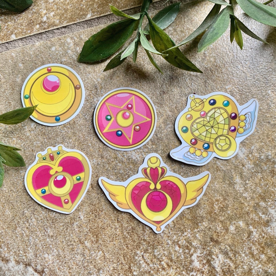 MINI 5-PACK Sailor Moon Lockets Anime Stickers Sticker - Etsy