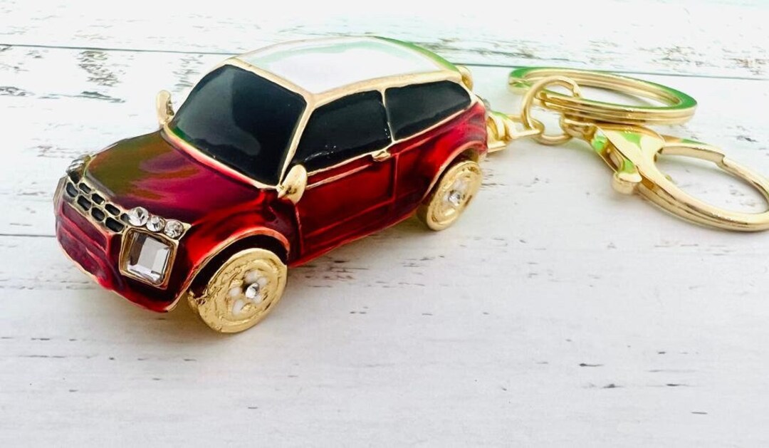 Land Rover Keychain,red Car Keychain, Glitter,gift for Her, New Car ...