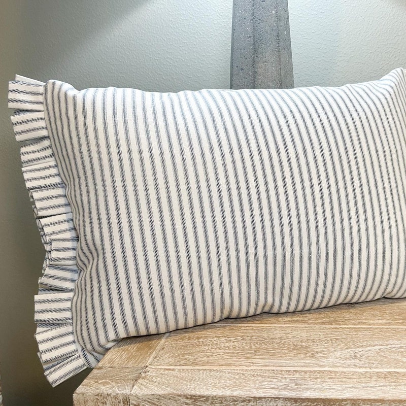 Ticking Pillow - Etsy