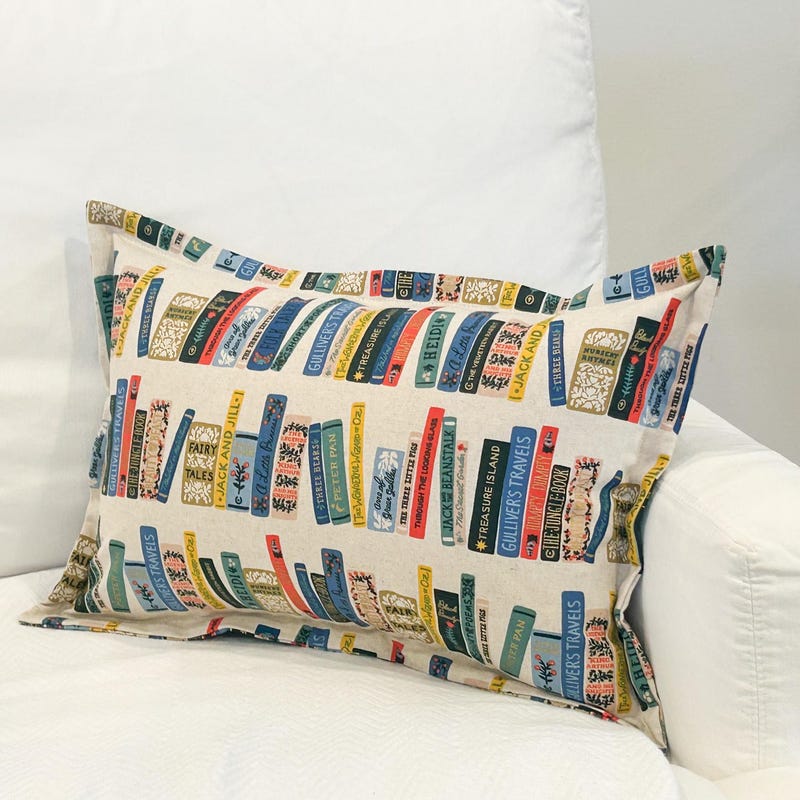 Library Pillow - Etsy