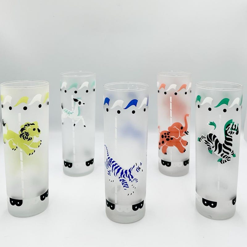 Carousel Highball Glasses - Etsy
