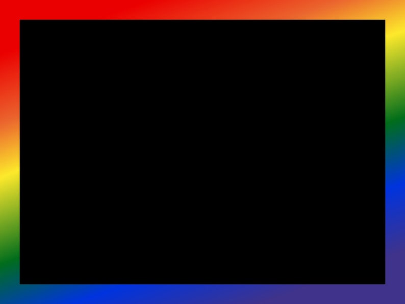 Rainbow Wave Premade Twitch Webcam Frame Overlay Graphics | Etsy