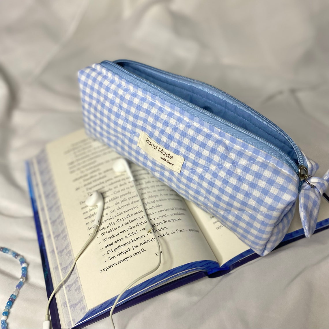 Quilted Cotton Pencil Case handmade - Etsy