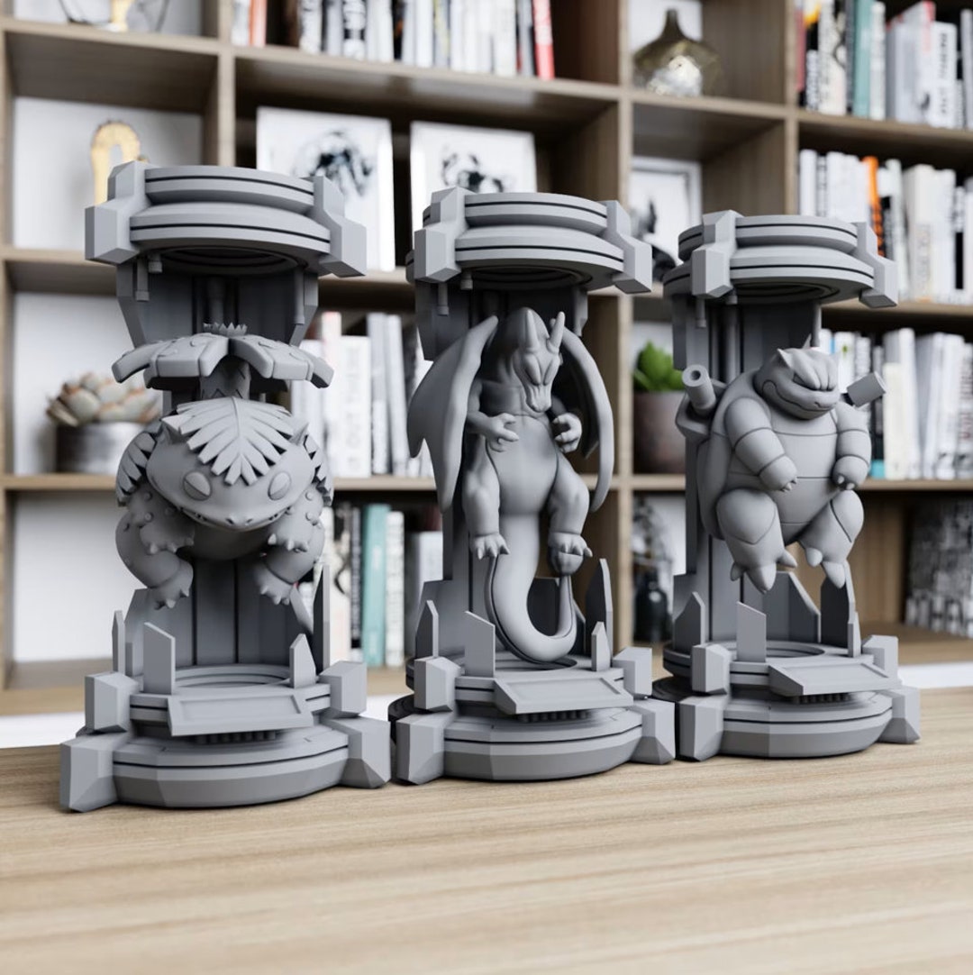 Charizard - Blastoise - Venusaur in Laboratory Containment Capsule ...