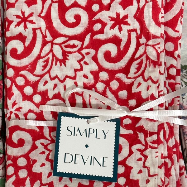 Block Print Napkins - Etsy