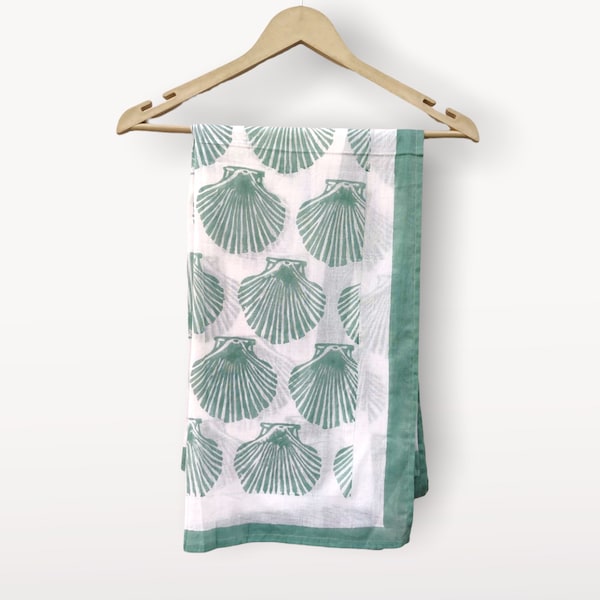 Beach Cover Up, Cotton Sarong, Beach Pareo, Hand Block Print - Etsy