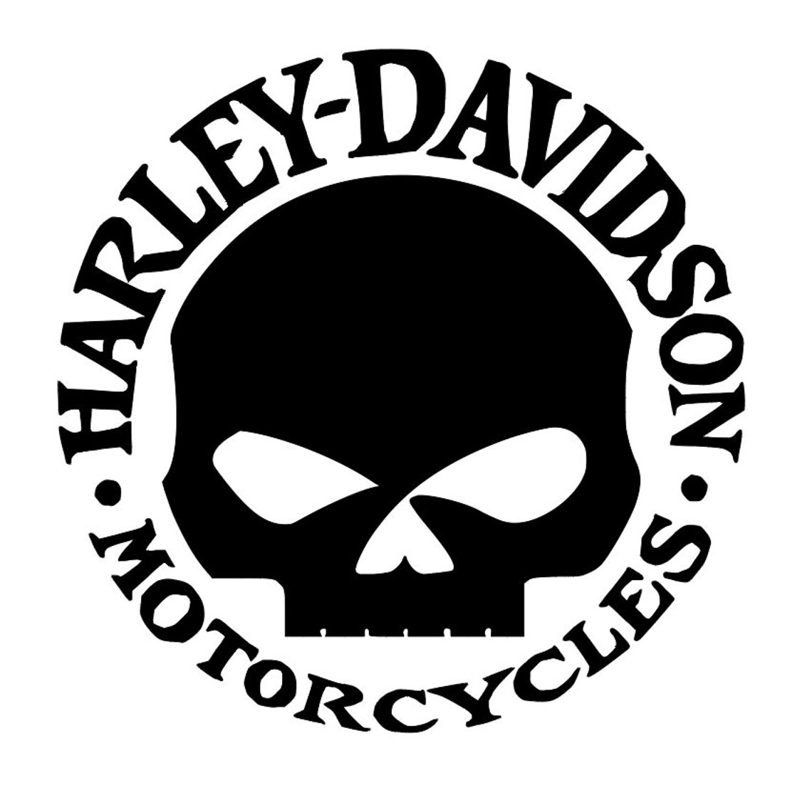 Harley Davidson Decal HD Decal Harley Decal Harley Skull | Etsy