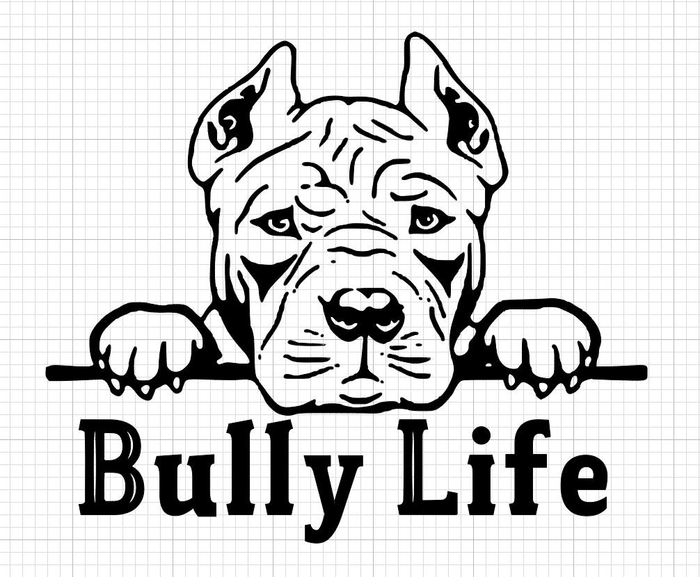Bully Life Decal, Bully Lover, Bully Accessories, Bully Gifts, Bully ...