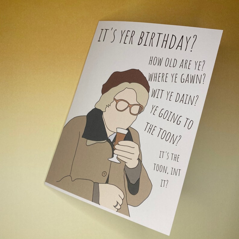 Isa from Still Game Birthday Card. | Etsy