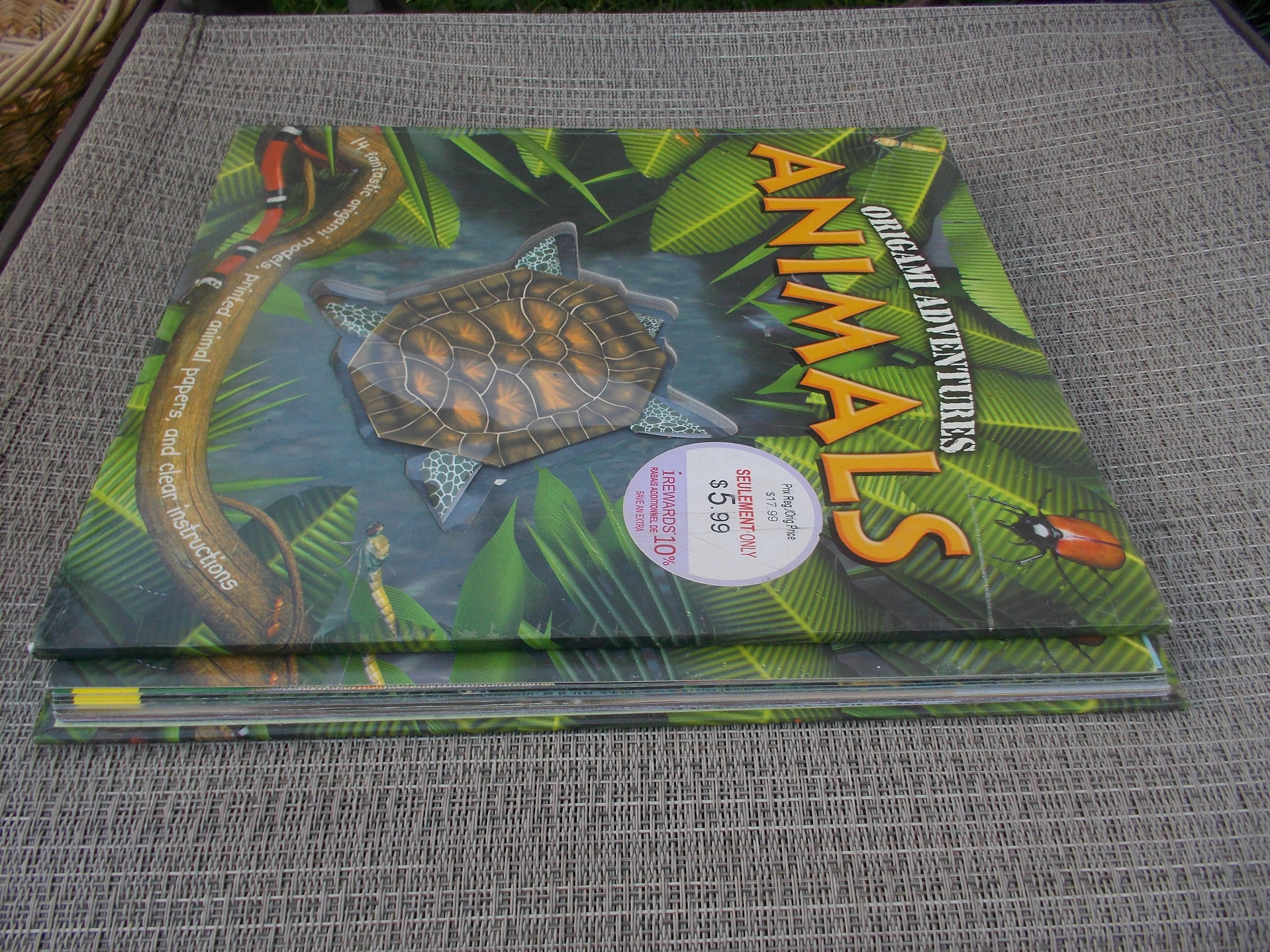 Origami Book, Used Book, Origami Adventures Animals, 14 Origami Models ...