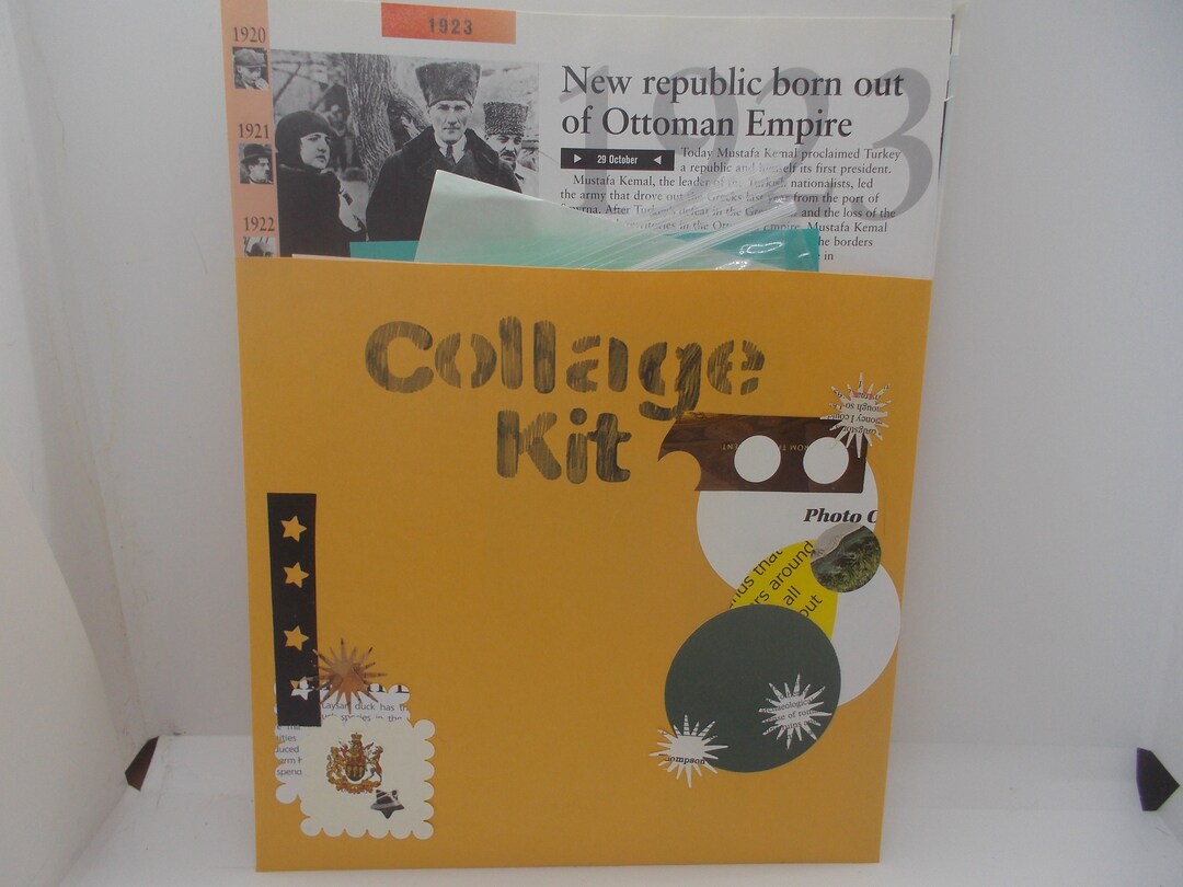 Collage Kit 16, Mixed Paper Sets, Paper Ephemera Pack, Scrapbook ...