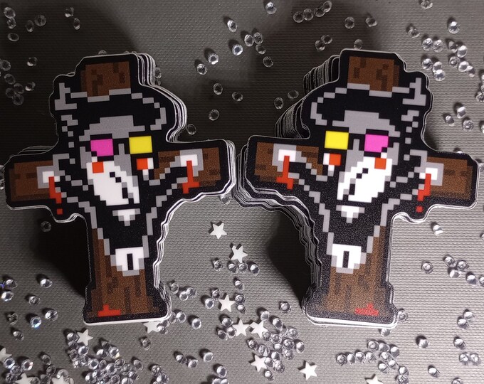 Spamton Crucifixion Sticker - Etsy