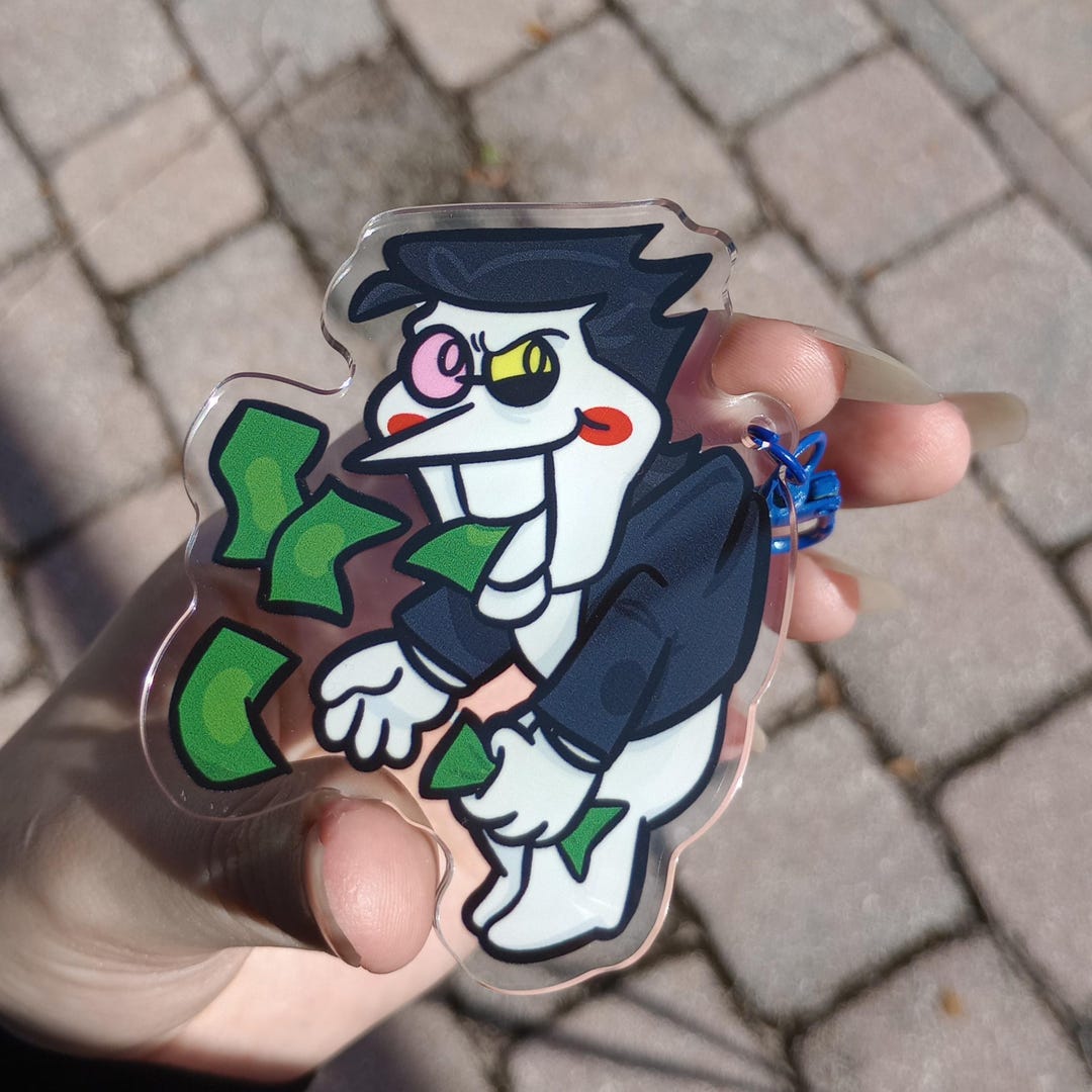 Spamton Eating [kromer] Keychain - Etsy