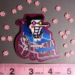 Spamton Plushie in Wheelchair Sticker - Etsy