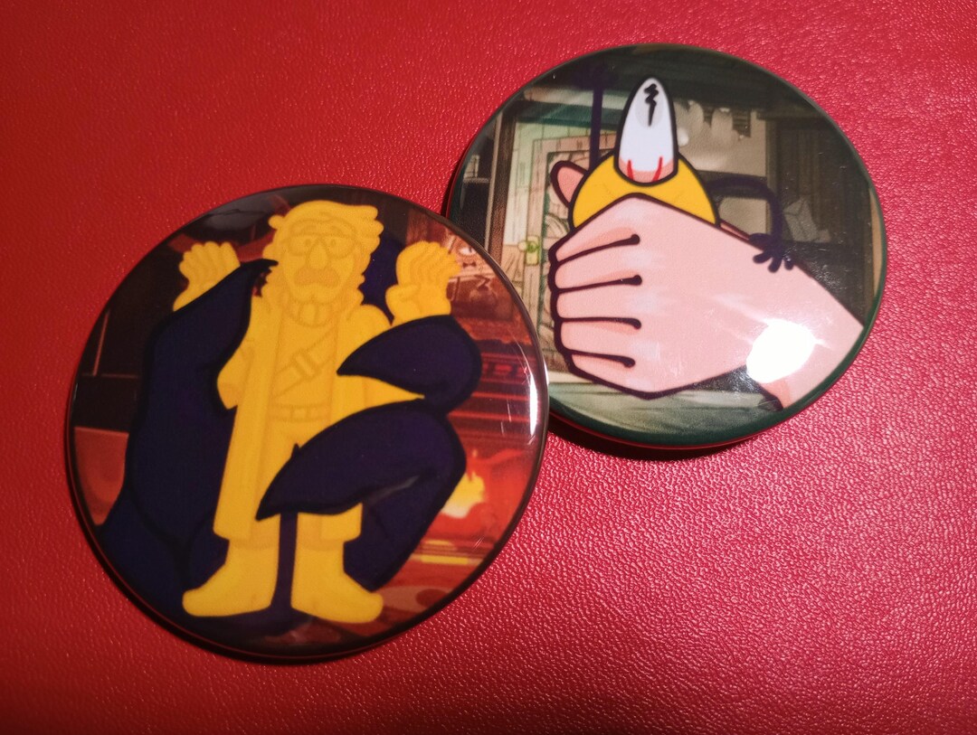 Hand Held Partner - Bill Cipher & Stanford Pines Button Pins - Etsy