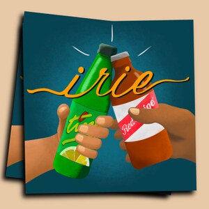 Jamaica Irie Art Cheers Wall Print Reggae Print Art Rasta Art Poster ...