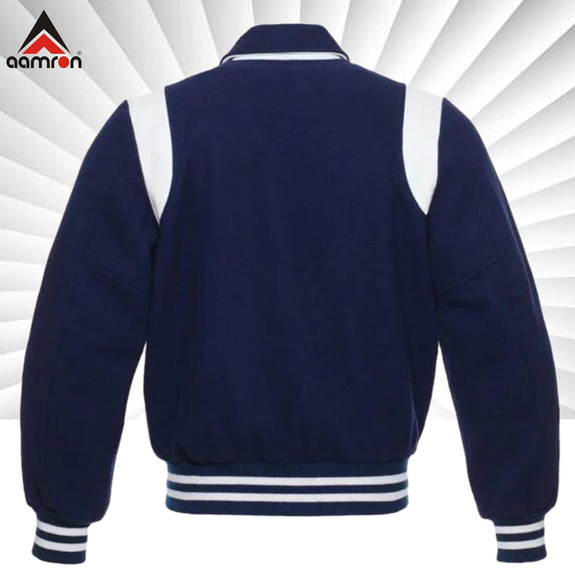 Custom Navy Blue Wool Letterman Jacket: Varsity Bomber - Etsy