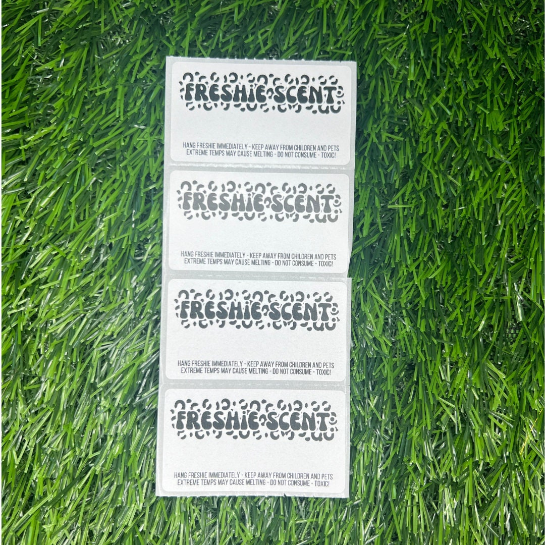 Leopard Print Car Freshie Scent Care 2.25x1.25 Thermal Printed Labels ...