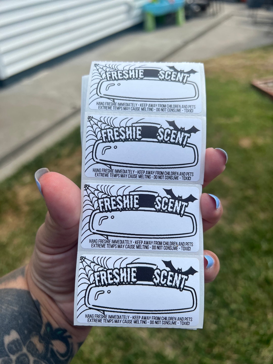 Halloween Bat and Spiderweb Car Freshie Scent 100CT - Etsy