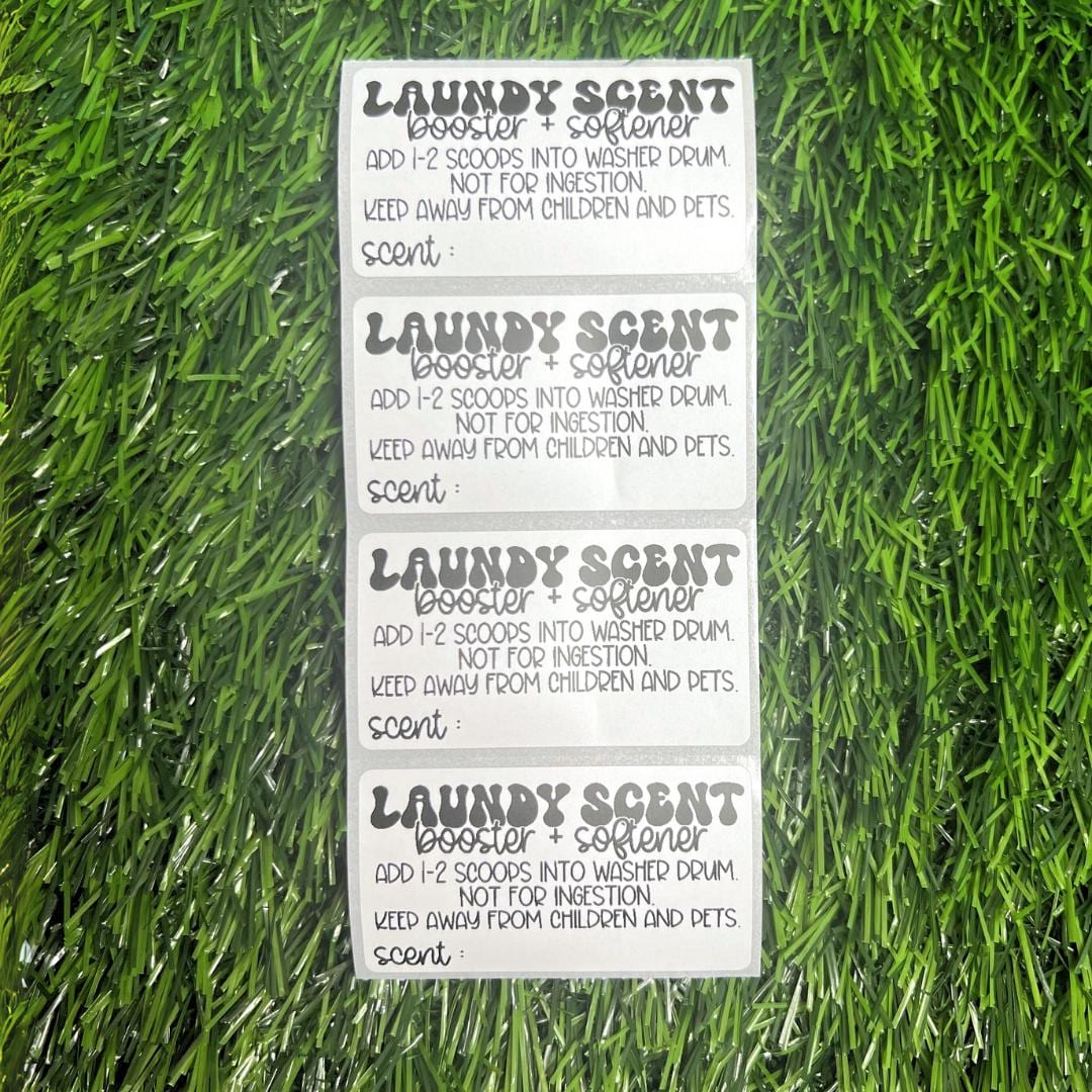 Groovy Laundry Scent Booster + Softener Care Labels With Scent Section ...