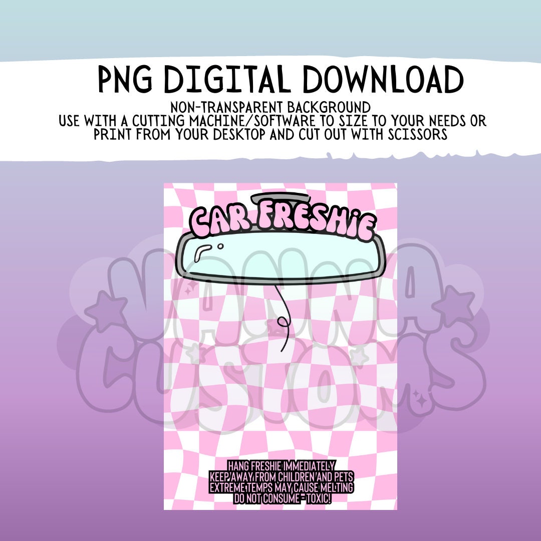 Light Pink Wavy Checkerboard Car Printable Package Insert - Etsy