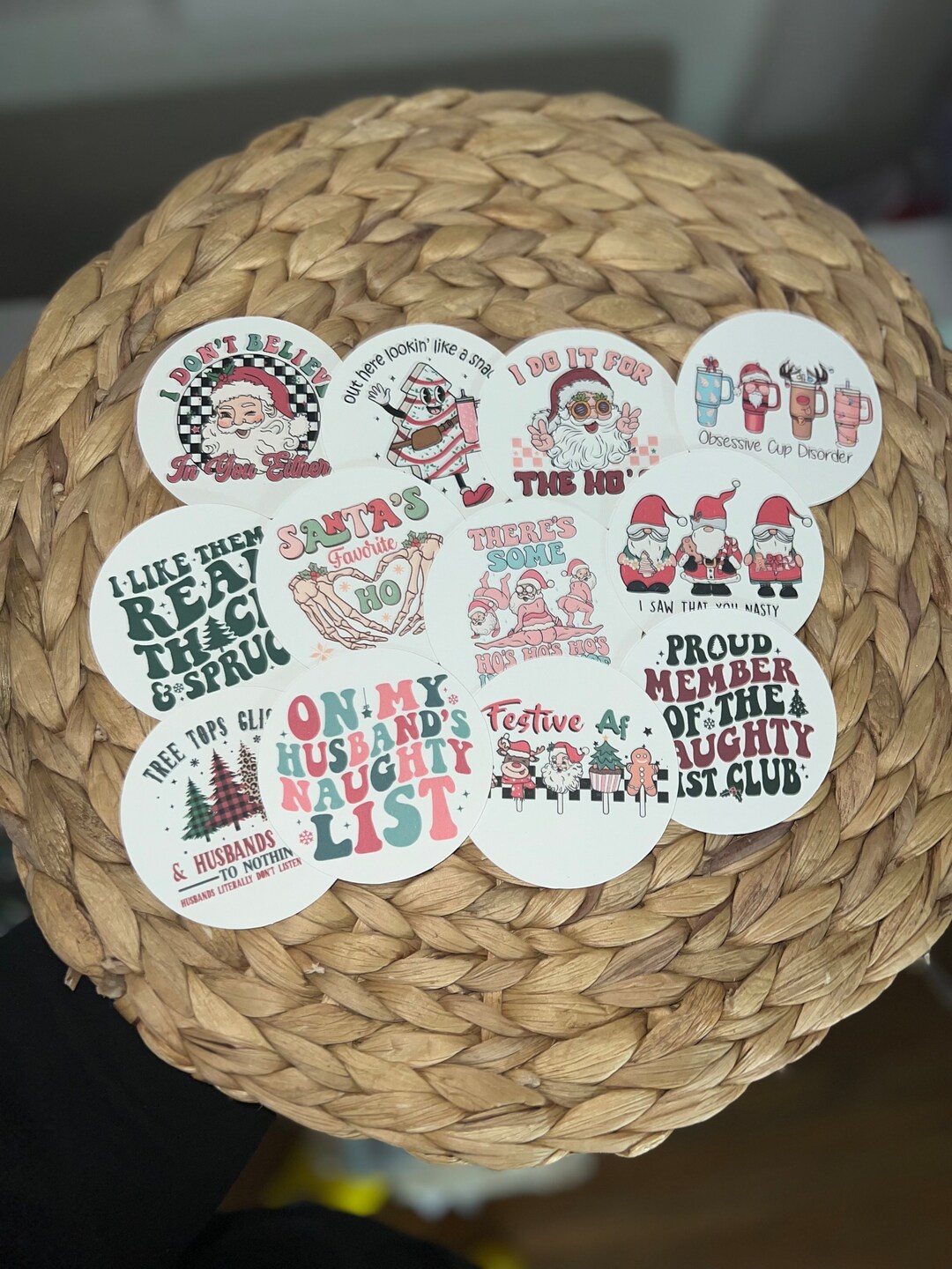 12 Count Inappropriate Christmas Cake Cardstock Car Freshie - Etsy