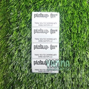 CUSTOM Pick up for Labels - Thank You for Shopping With Business Name ...