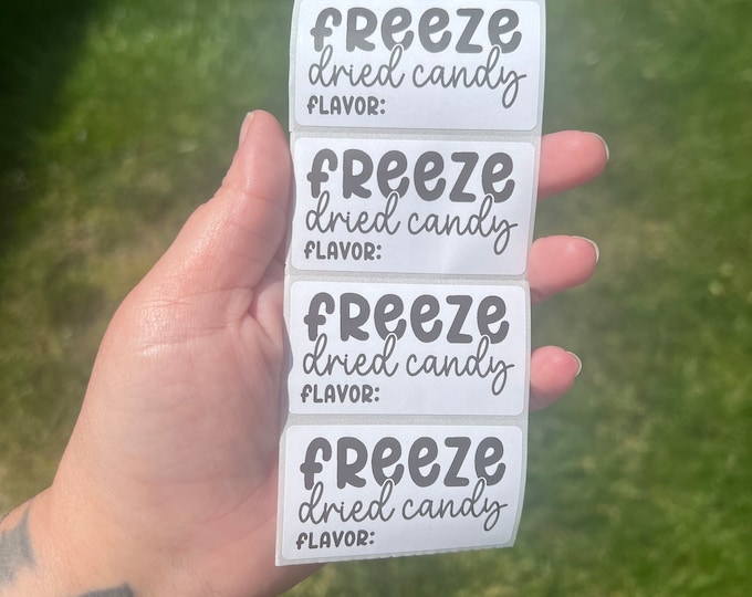 Freeze Dried Candy Flavor 2.25"x1.25" Thermal Printed Labels - Vendor ...