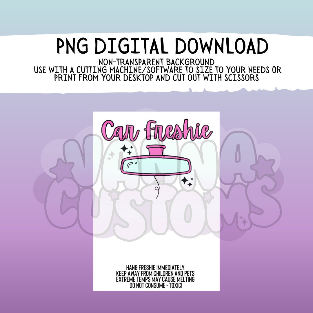 Pink Freshie Care DIGITAL DOWNLOAD Small Business Freshie Card ...
