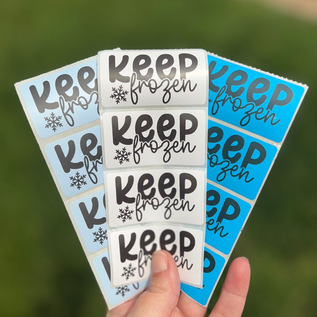 Keep Frozen 2.25"x1.25" Thermal Printed Labels - Candied Grape ...