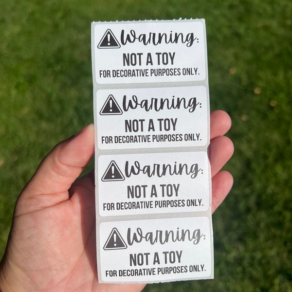 This is Not a Toy Warning Labels - Etsy