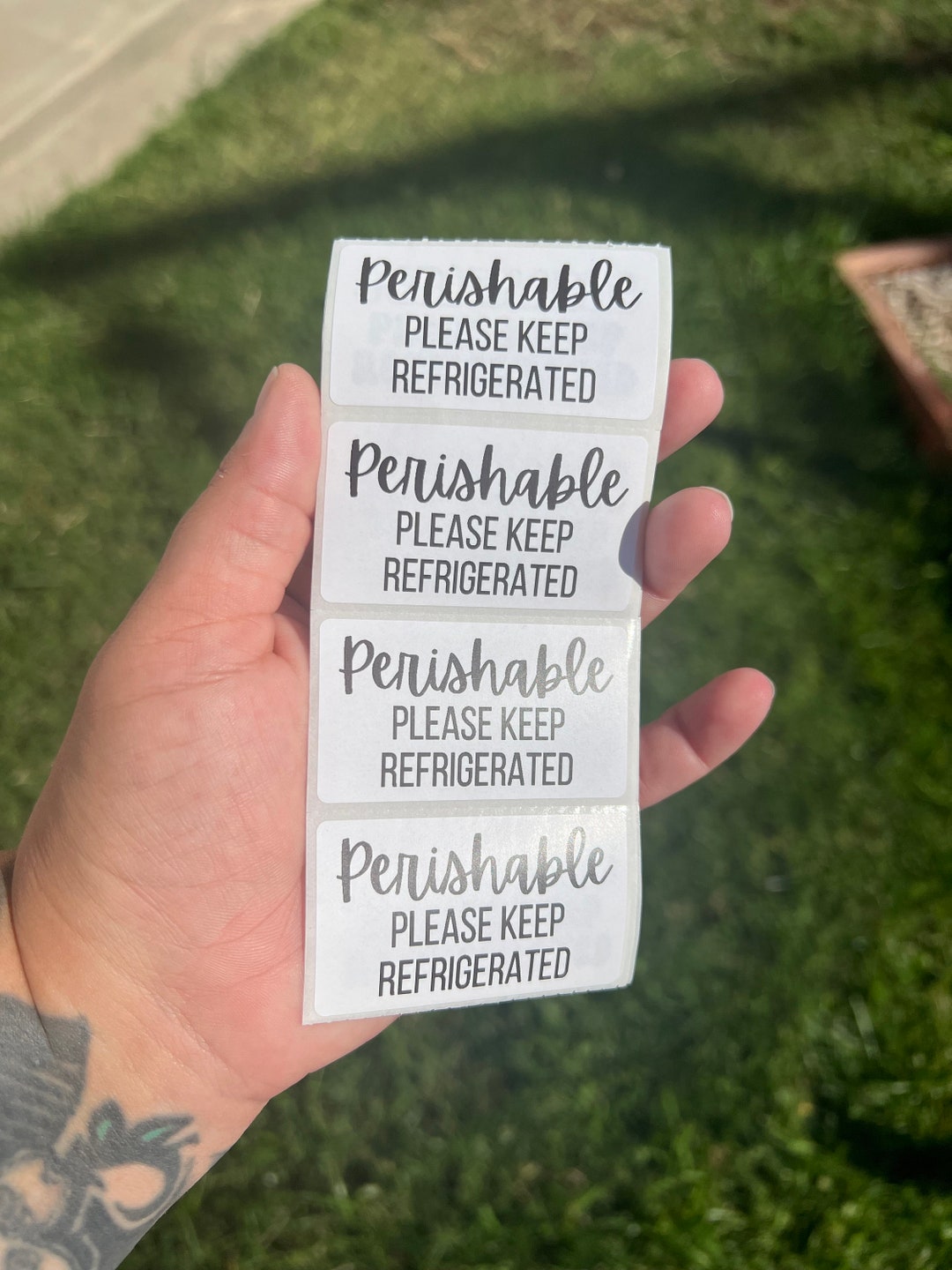 Perishable Please Keep Refrigerated 2.25"x1.25" Thermal Printed ...