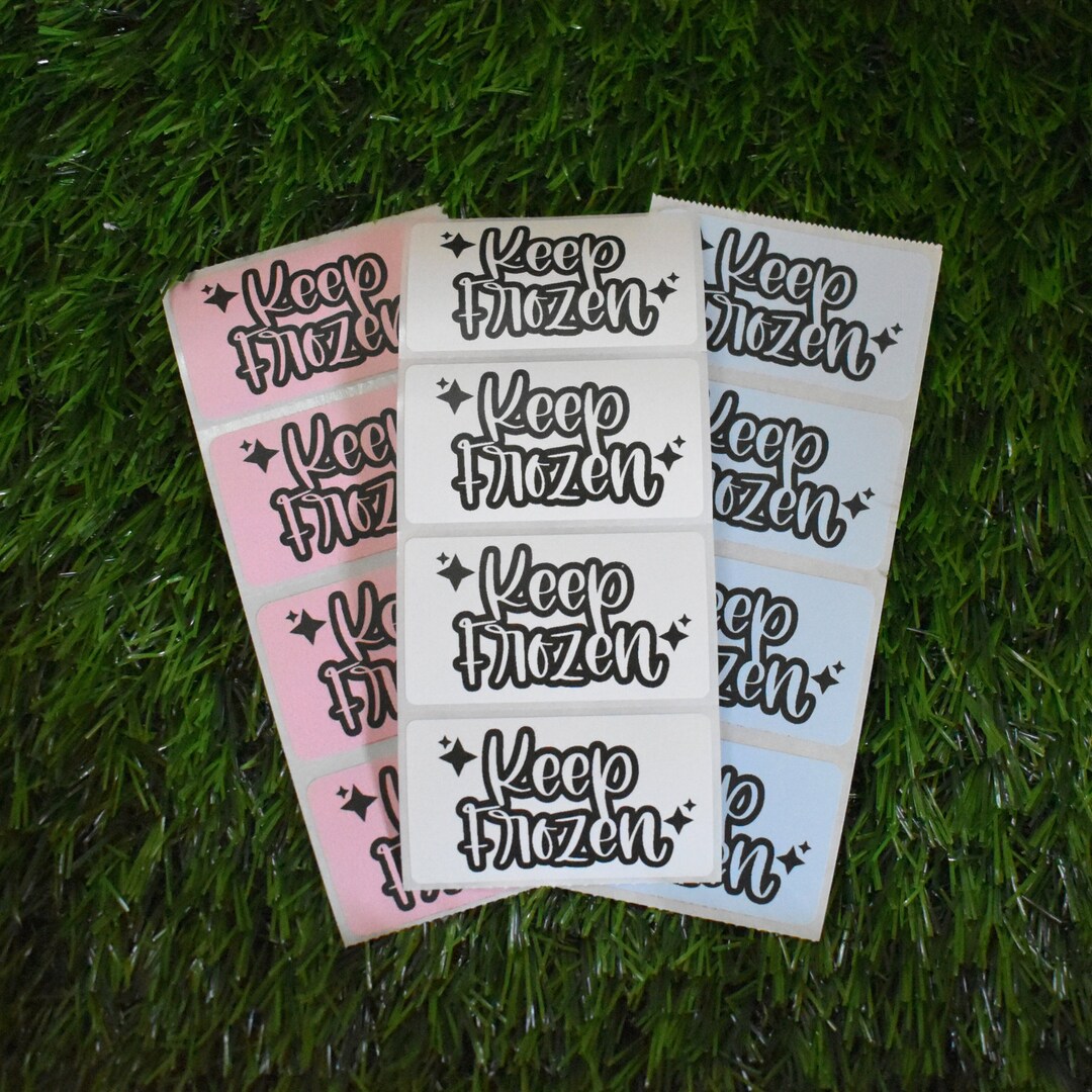 Keep Frozen 2.25x1.25 Thermal Printed Labels Candied Grape Candied ...