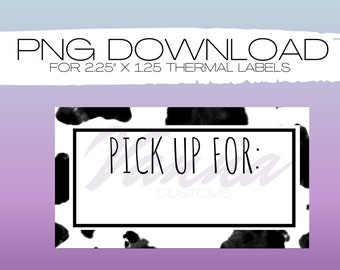 Thermal Pick up Label Png - Etsy