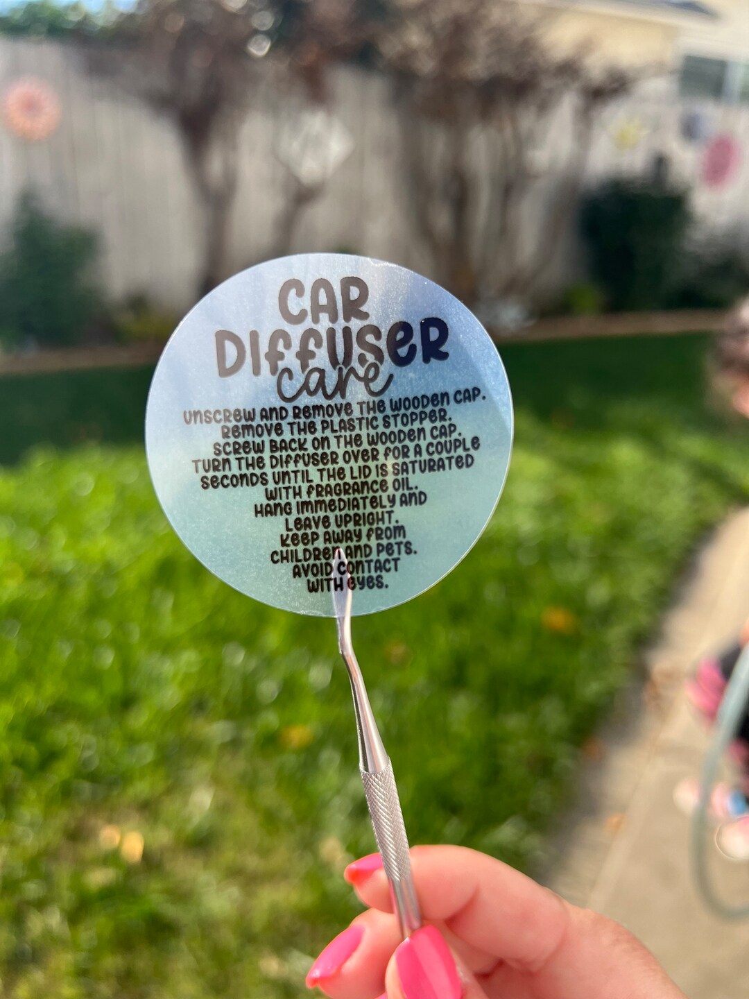 Car Diffuser Care Transparent 2 50 Count Thermal Printed Care Labels - Etsy