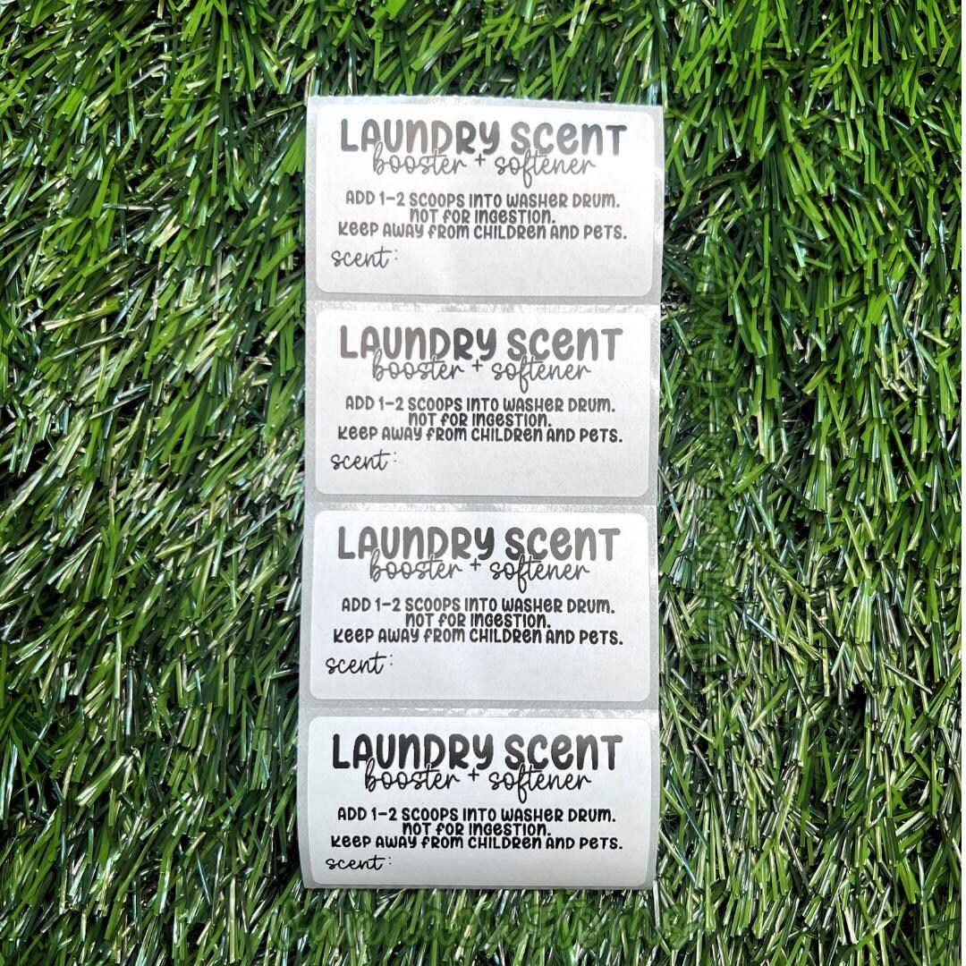 Laundry Scent Booster + Softener Care Labels With Scent Section 2.25"x1 ...