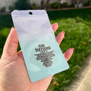 Car Diffuser Care Transparent 2 50 Count Thermal Printed Care Labels - Etsy