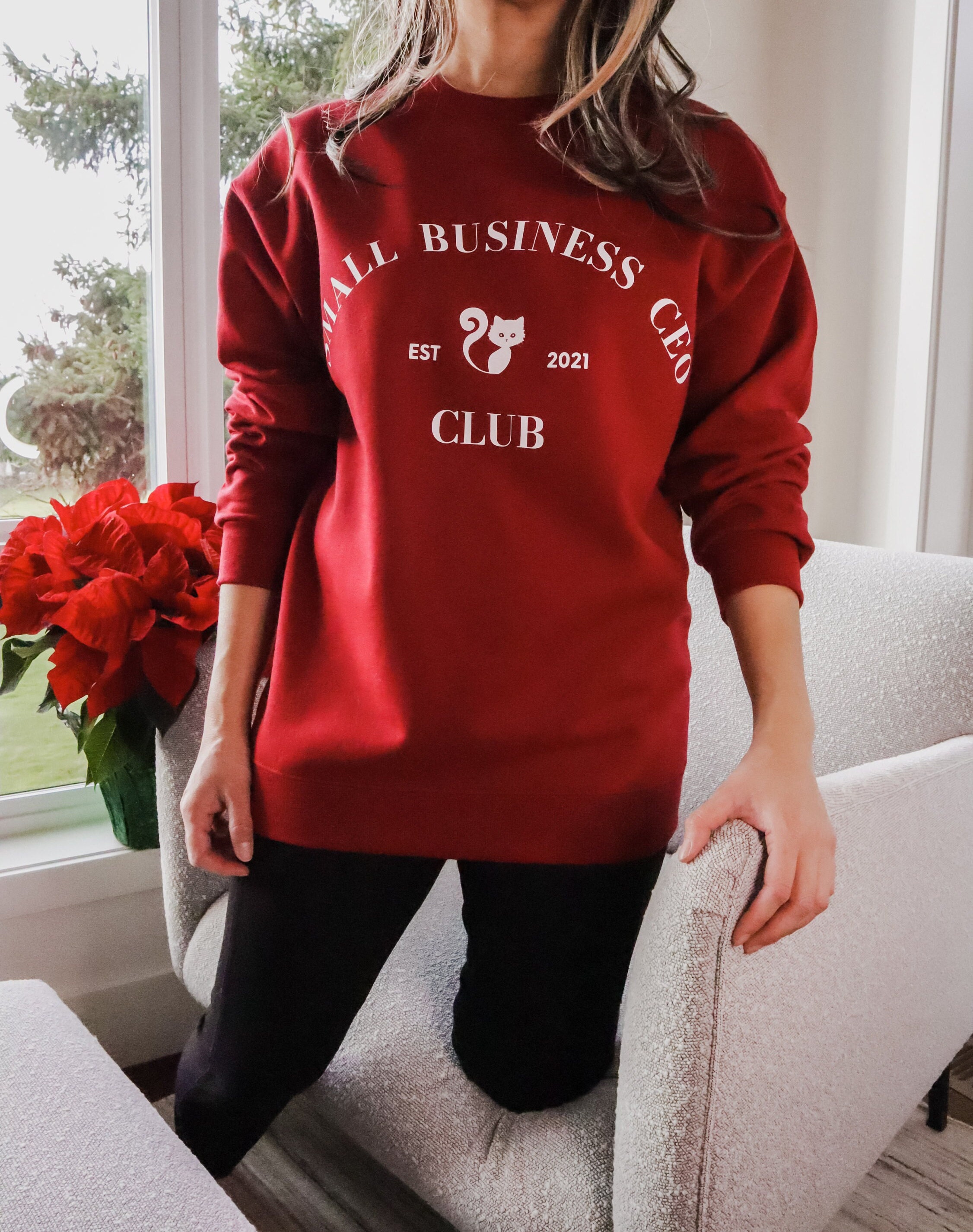 Small Business Owner Crewneck Custom Established Sweater CEO ...