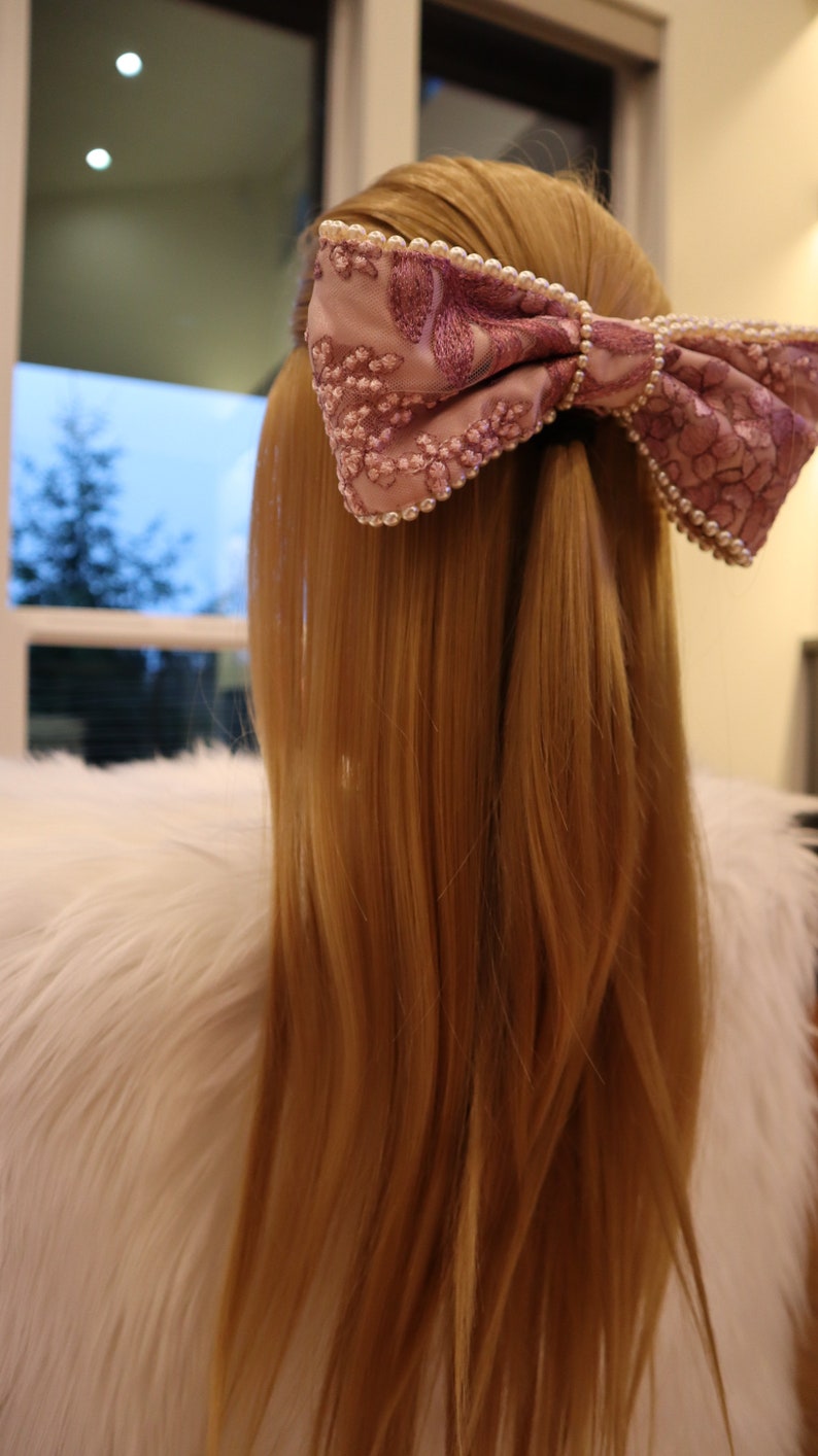 Women's Oversized Silk Satin Covered With Embroidery Lace and ...