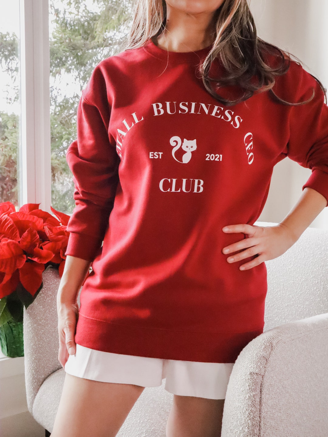 Small Business Owner Crewneck | Custom Established Sweater | CEO ...