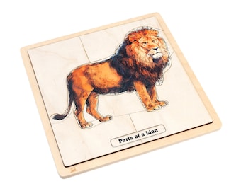 Montessori Parts of an Animal Cell Puzzle Anatomy of Animal - Etsy