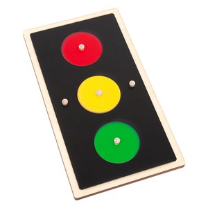 Traffic Lights Puzzle | Montessori Material | Fine Motor Skills ...
