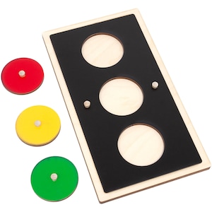 Traffic Lights Puzzle | Montessori Material | Fine Motor Skills ...