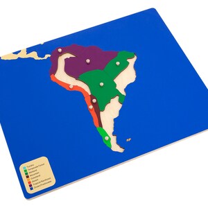 Biomes Puzzle Map of South America | Montessori Material | Montessori ...