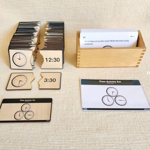 Wooden Time Activity - Complete Set | Time Activity | Reading Time ...