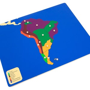 Biomes Puzzle Map of South America | Montessori Material | Montessori ...