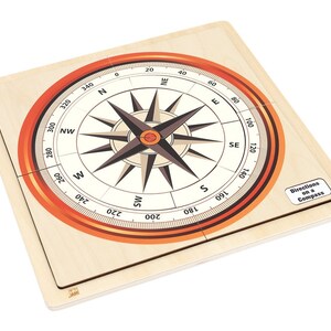 Directions on a Compass Puzzle With Nomenclature Cards (3-6 ...