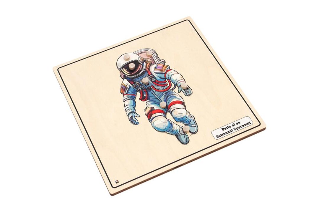 Astronaut Spacesuit Puzzle: Montessori STEM Learning With Nomenclature ...